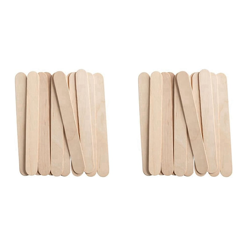 [200 Count] 3.6 Inch Wooden Multi-Purpose Popsicle Sticks, Craft, Ice ...
