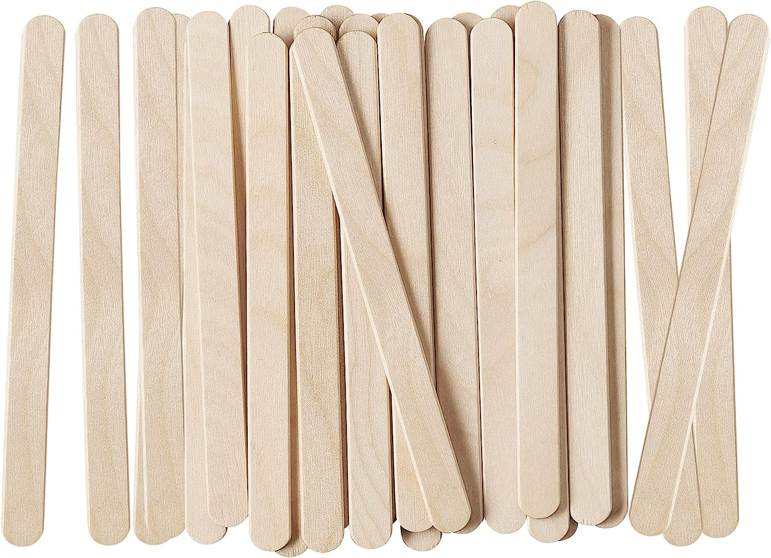 [200 Count] 4.5 Inch Wooden Multi-Purpose Popsicle Sticks for Crafts ...