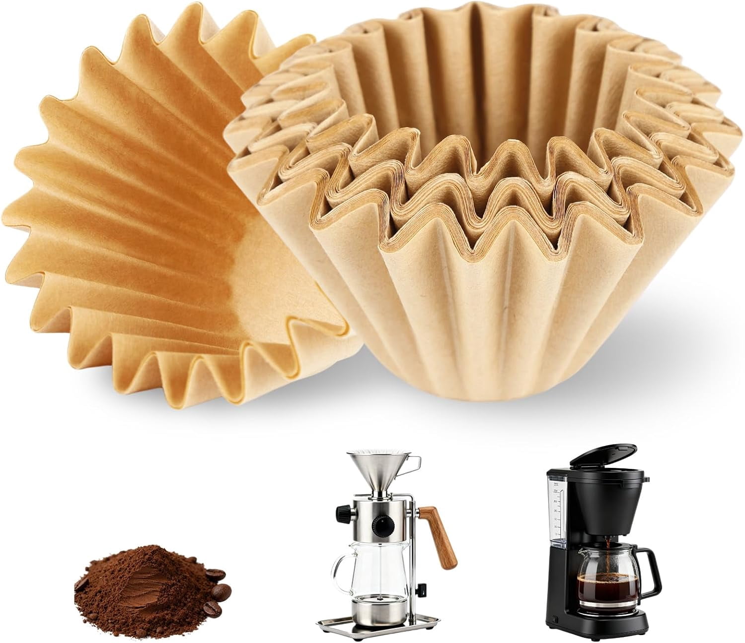 200 Count 5 Cup Coffee Maker Filters Compatible with Mr Coffee ...
