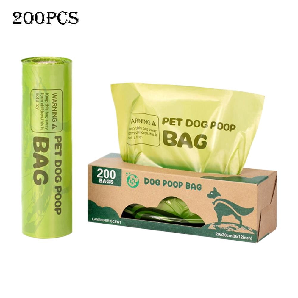 200 Count Biodegradable Pet Waste Bags With Lavender Scent Leakproof ...