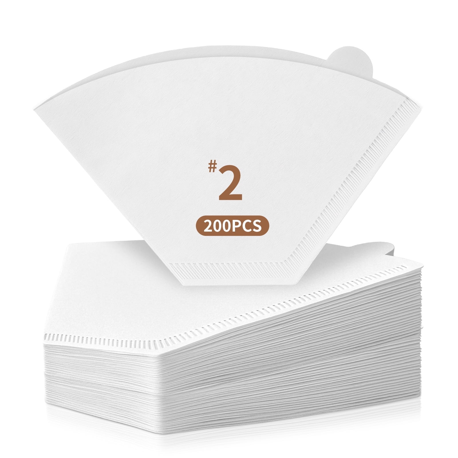 200 Count Coffee Filters #2, Disposable Coffee Filters, U Shape Coffee ...