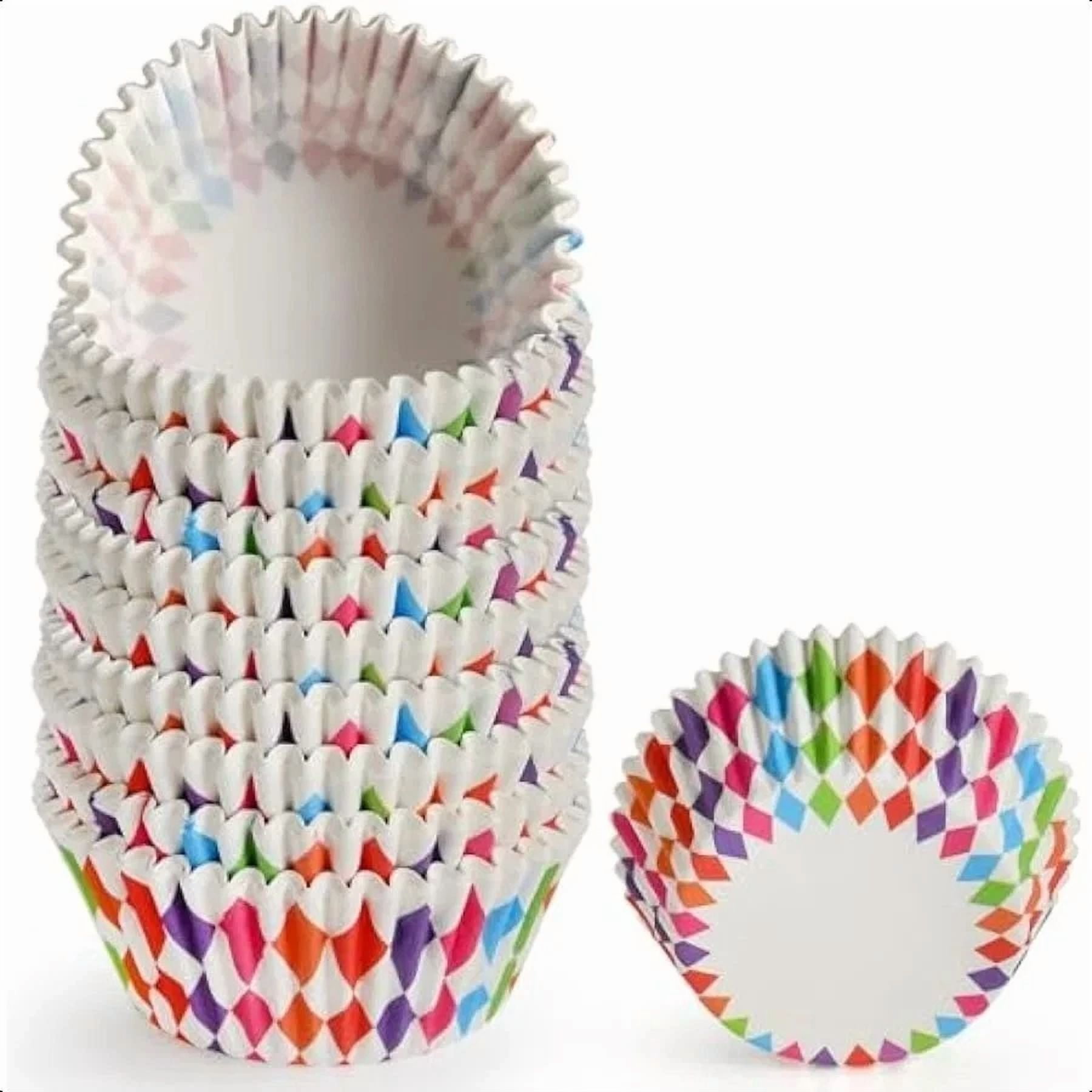 200 Count Colorful Cupcake Liners Muffin Baking Cups For Party Birthday ...