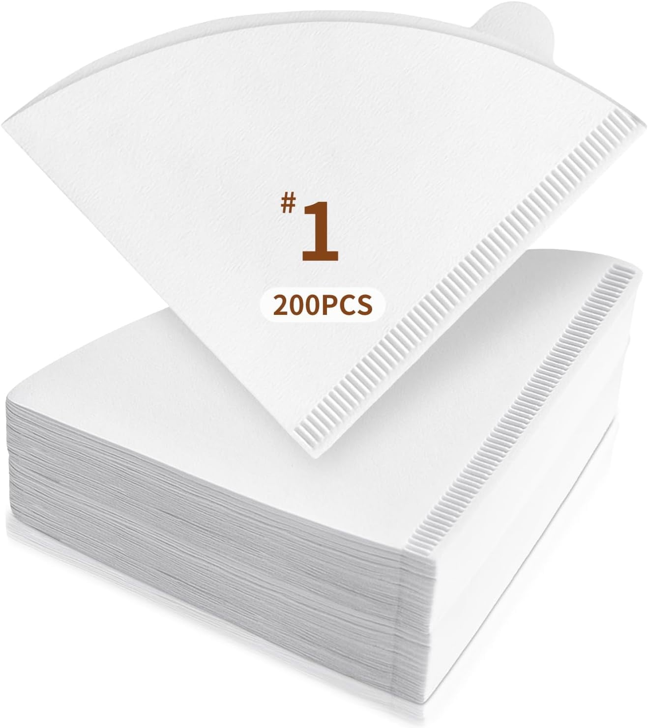 200 Count Cone Coffee Filters, Coffee Filters #1 Disposable, V60 Cone ...