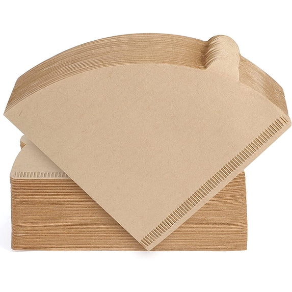 200 Count Cone Coffee Filters, Size 02 Natural Unbleached Paper Coffee ...