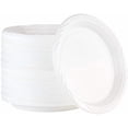 200 Count Disposable 10 Inch White Plastic Dinner Plates Extra Large ...
