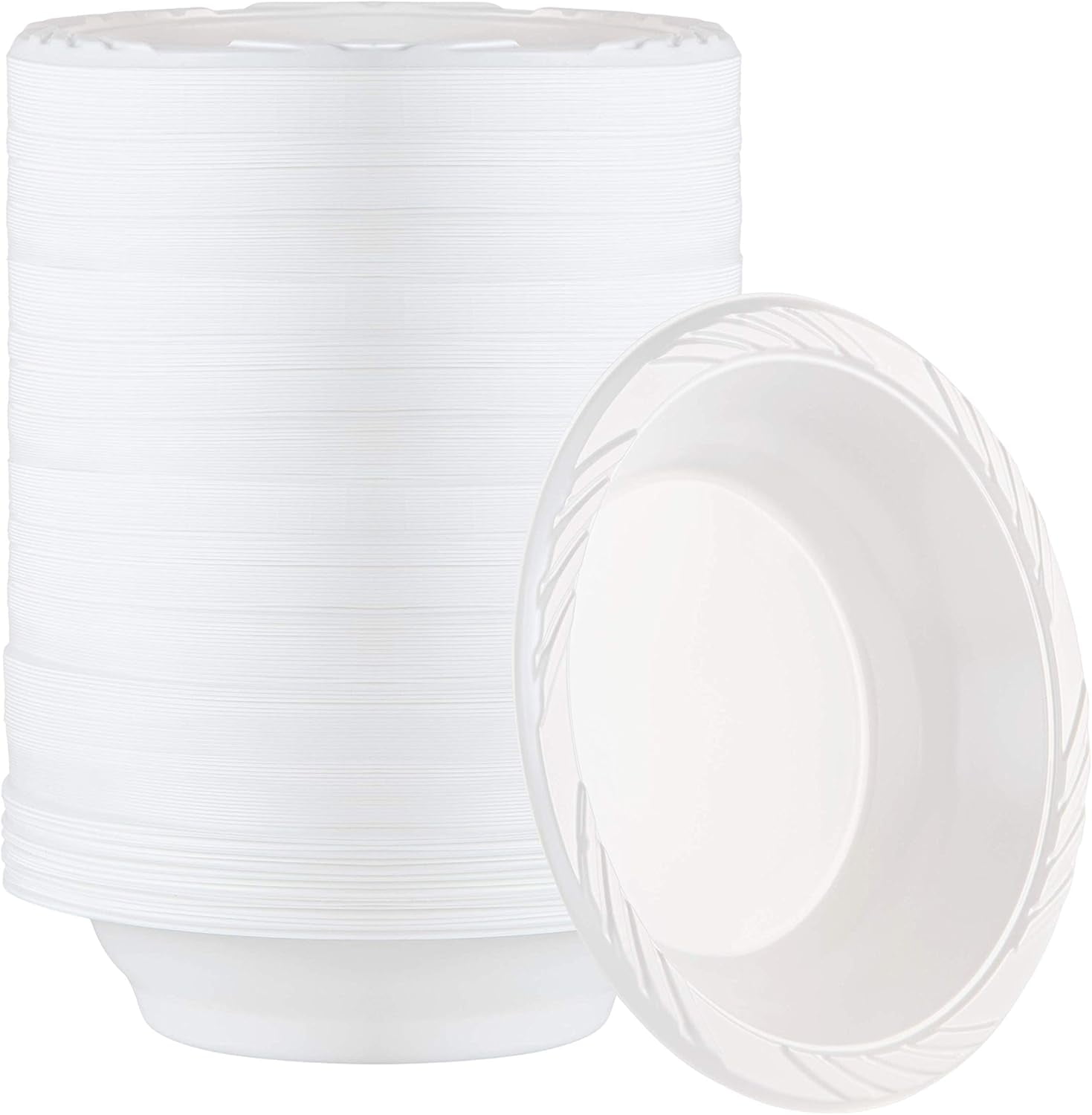 200 Count Disposable 6 Inch White Plastic Dessert Plates - Walmart.com