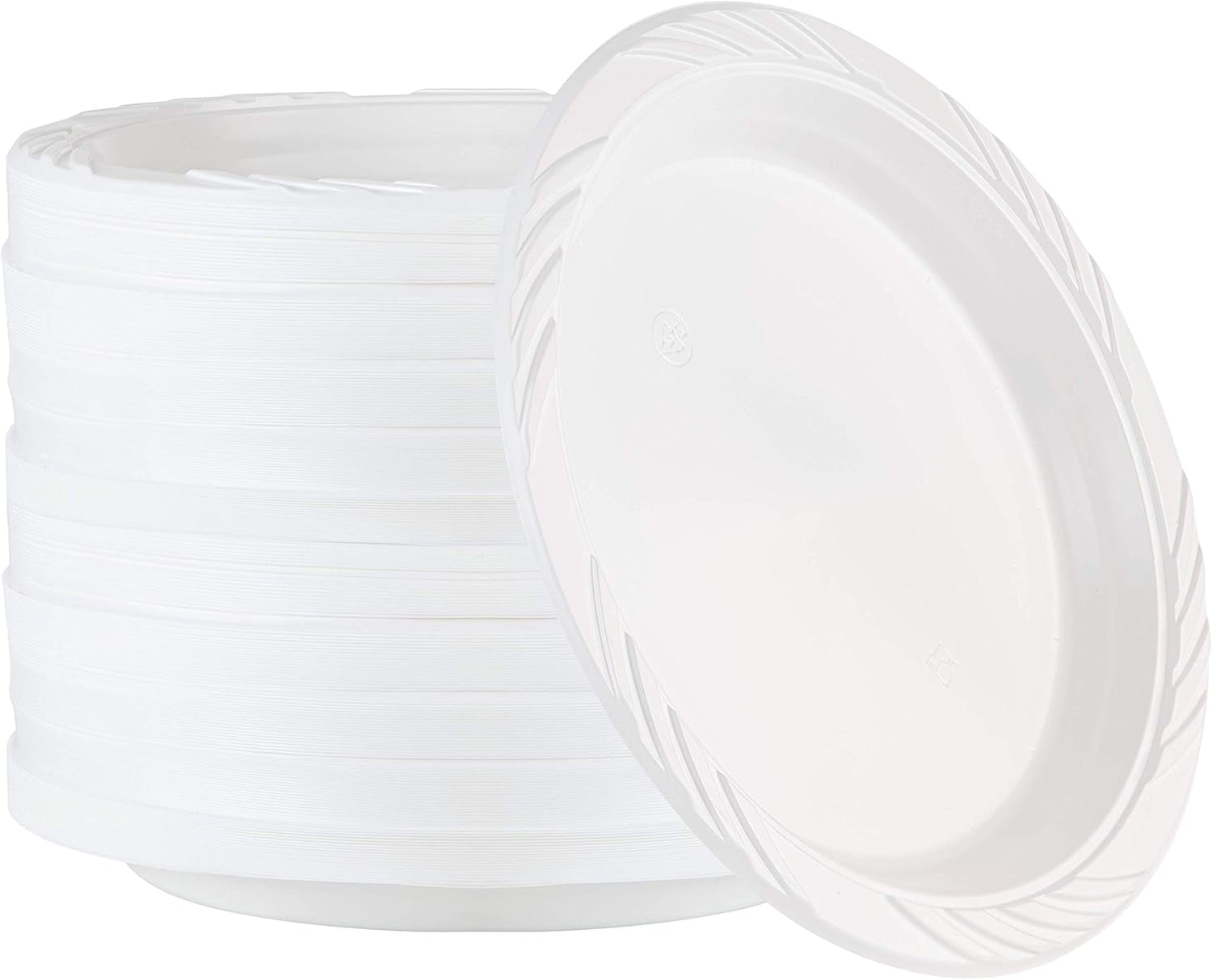 200 Count Disposable 6 Inch White Plastic Dessert Plates - Walmart.com