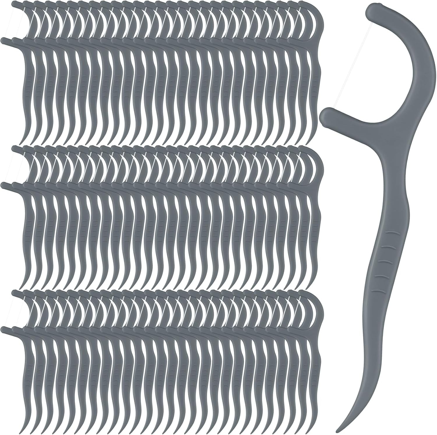 200 Count Floss Picks Bulk Non Breakable Tooth Picks Flosser Dental ...