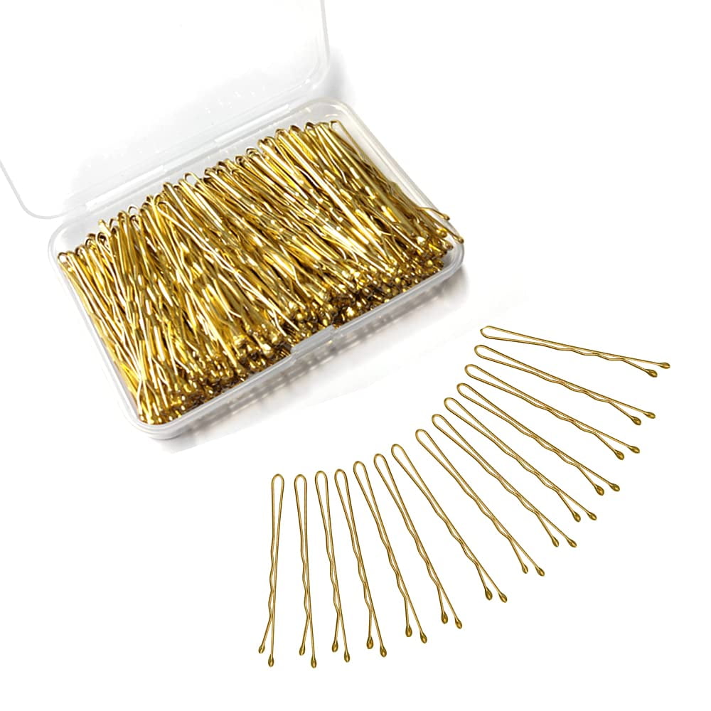 200 Counts Bobby Pins, 2 Inches Blonde Hair Pins with Box for Thick ...