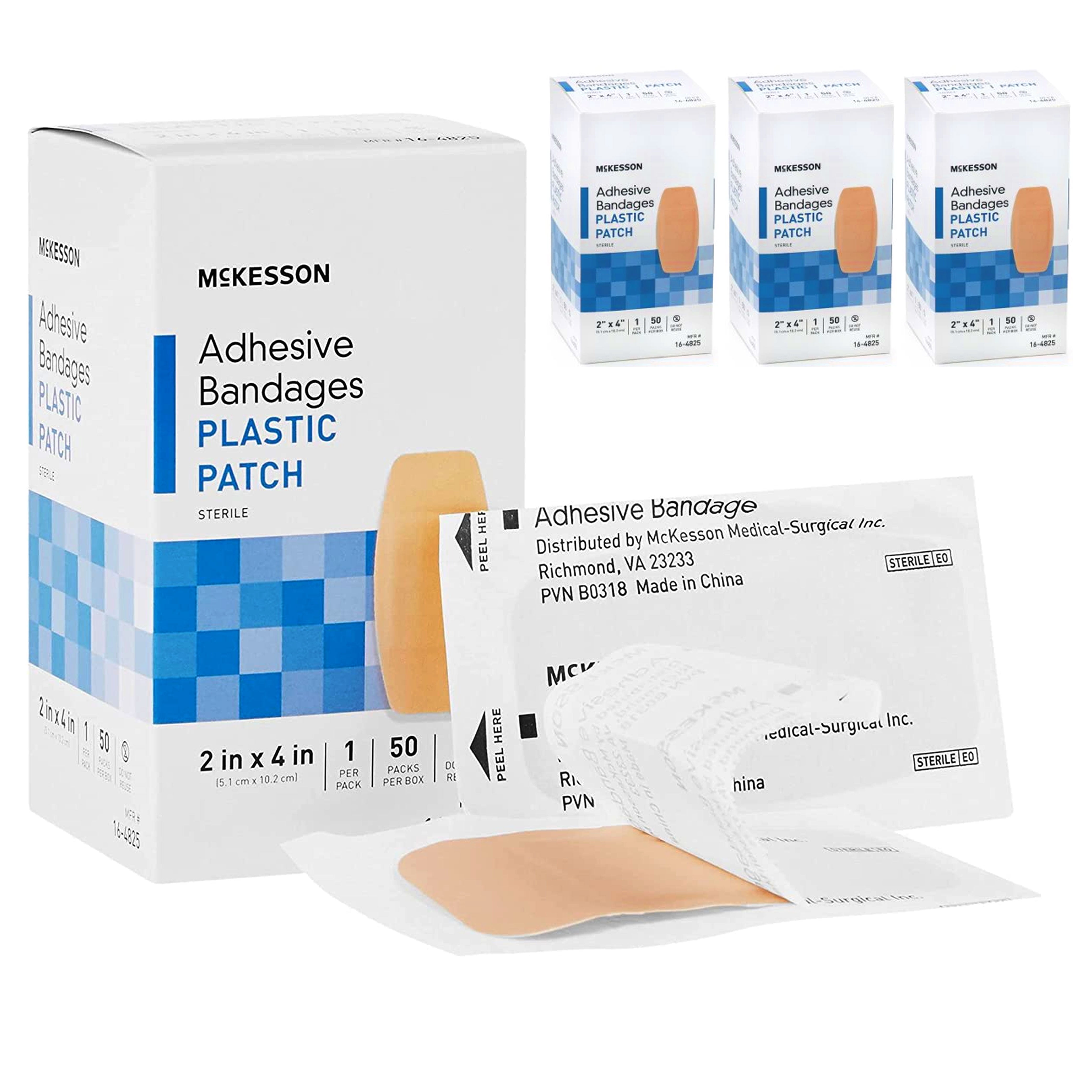 Generic 200 Ct Large Non-Stick Adhesive Bandages 2"X4" Plastic Patch ...