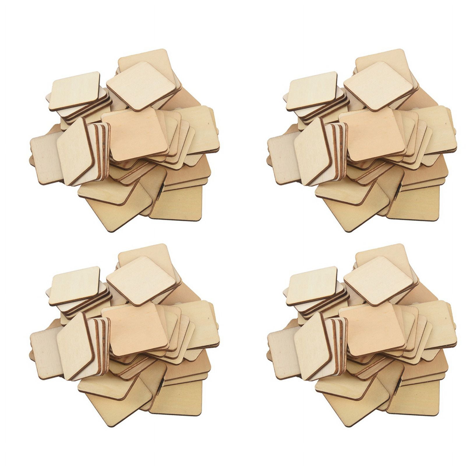 200 DIY Square Decorative Wood Slices - Walmart.com