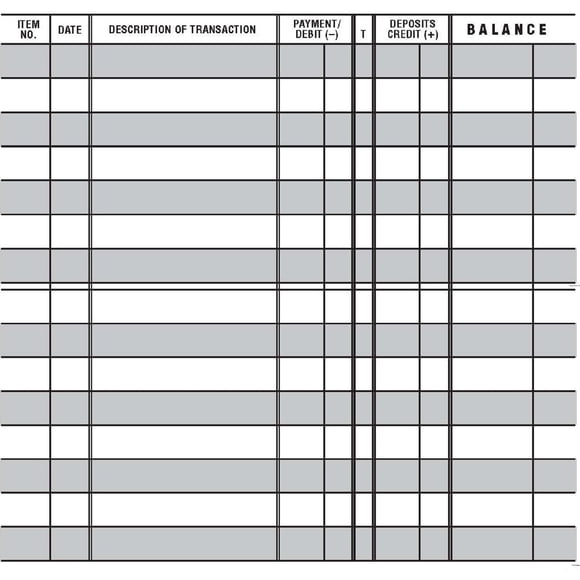 Transaction Registers