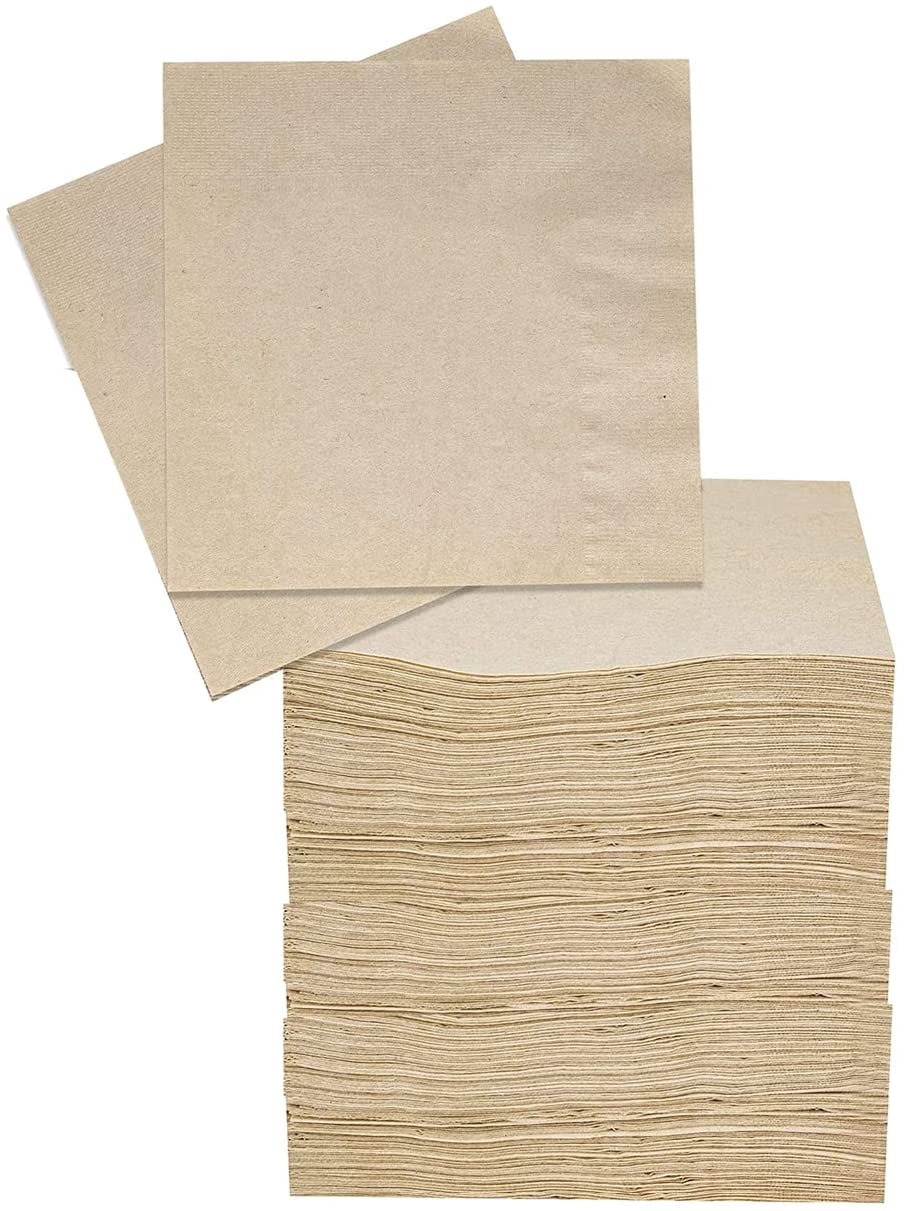200 Eco Friendly Recycled Bar Biodegradable Napkins 5x5in Beverage ...