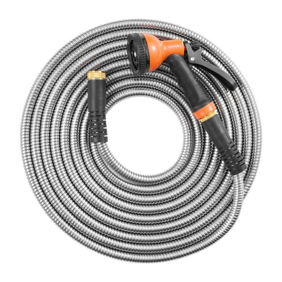 200 FT Stainless Steel Metal Garden Hose - Corrosion Resistant, Heavy ...