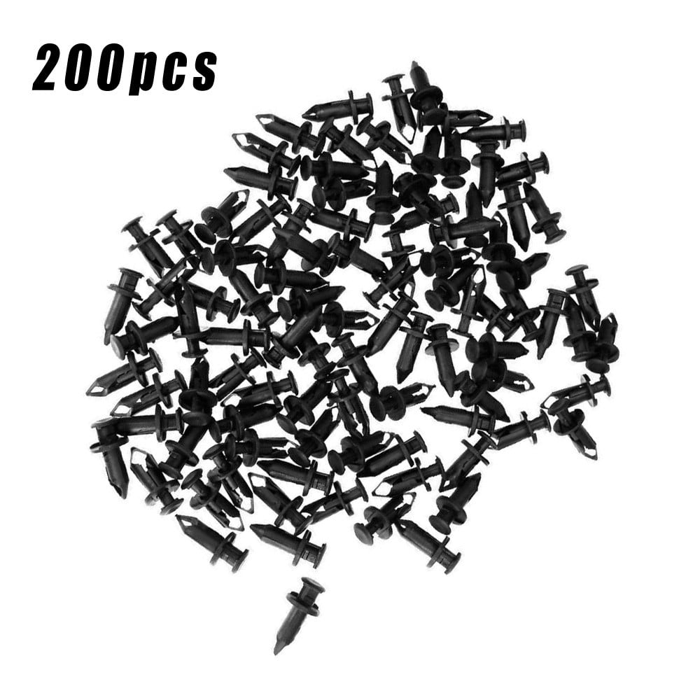 200* Fastener Plastic Rivets Push Pin Clips/ Fender Bumper For-Polaris ...