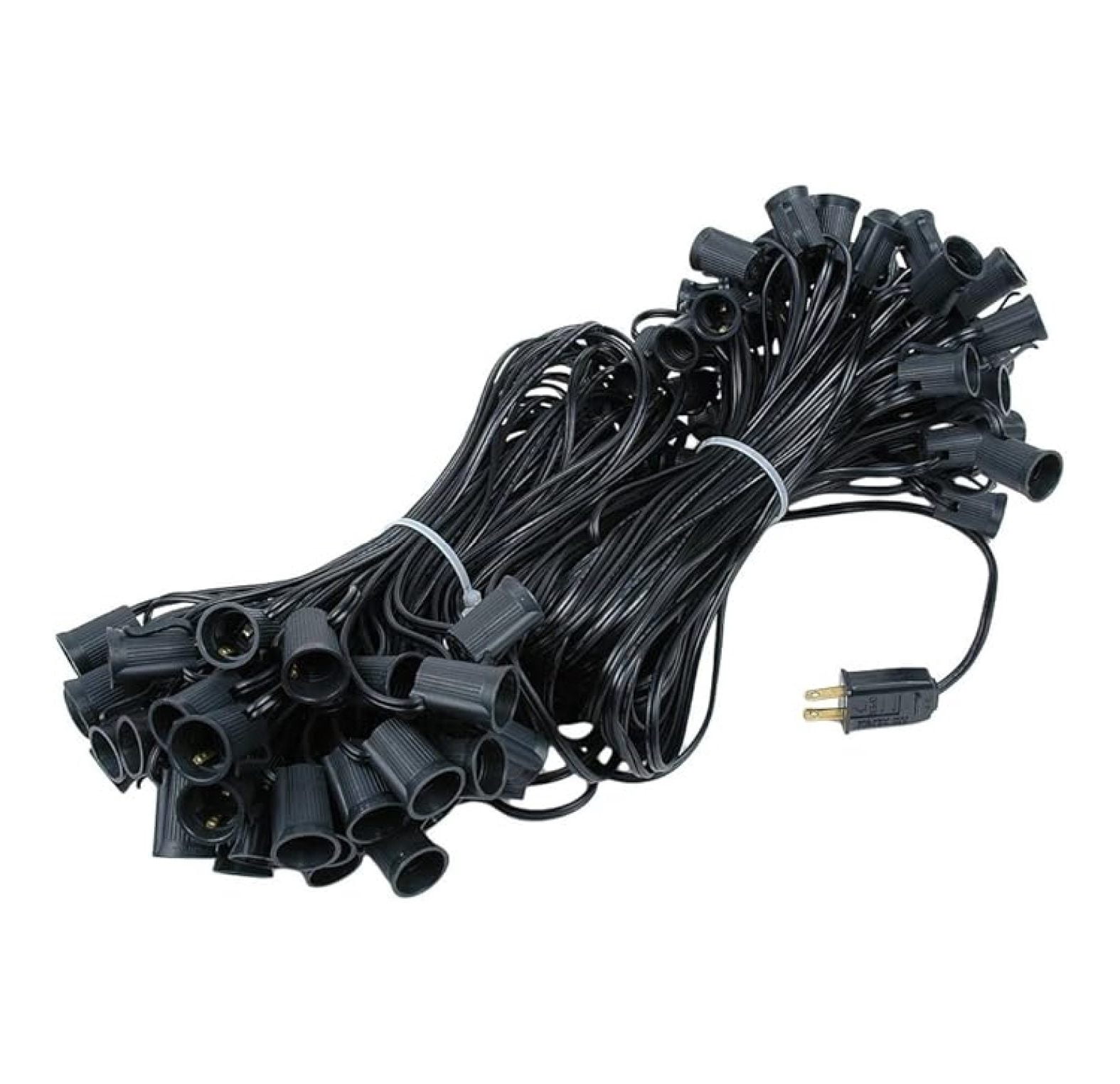 200 Foot C9 Outdoor String Light Christmas Stringer - Patio String Lights - Intermediate Base ...