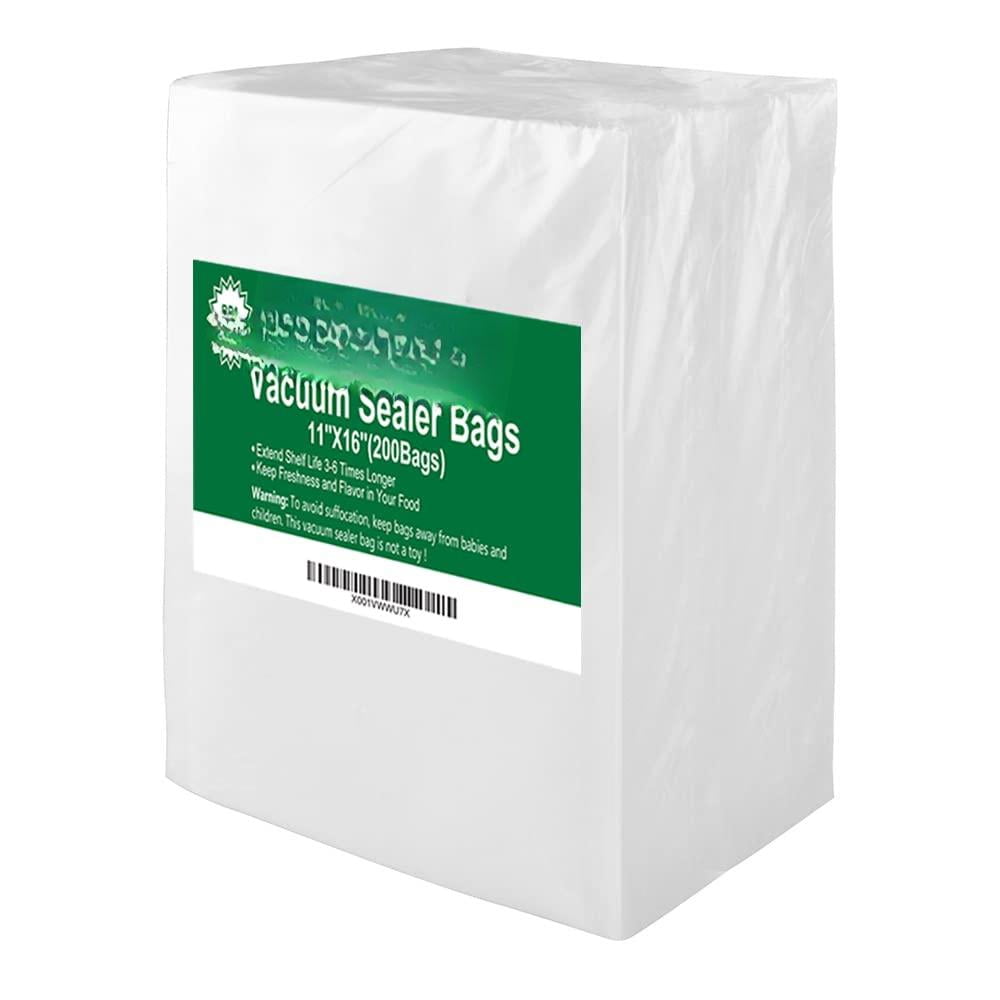 200 Gallon Size11" X 16" Vacuum Sealer Bags With Bpa Free And Heavy ...