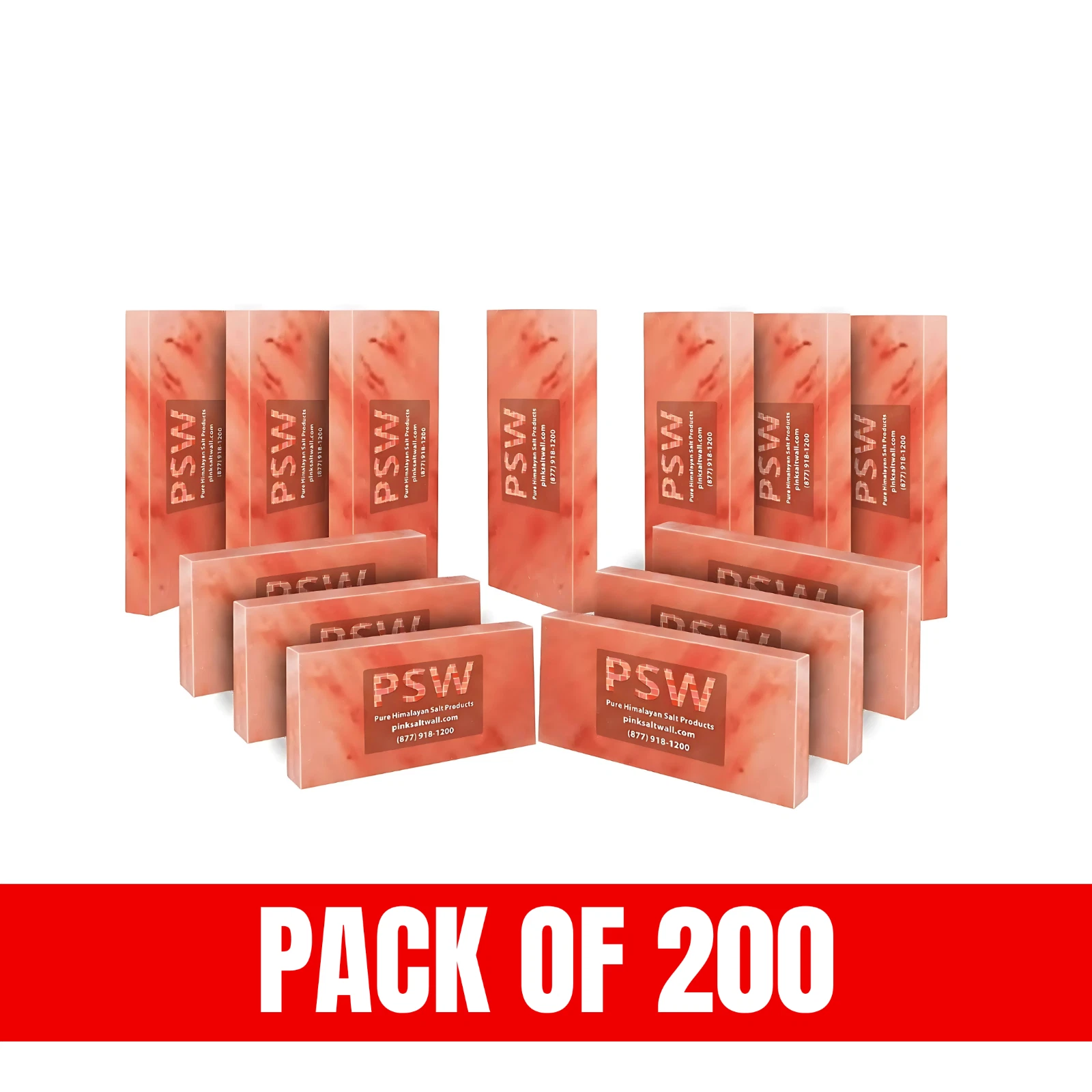 Pink Salt Wall Himalayan Salt Tiles 8x4x1 inches, Natural Himalayan ...