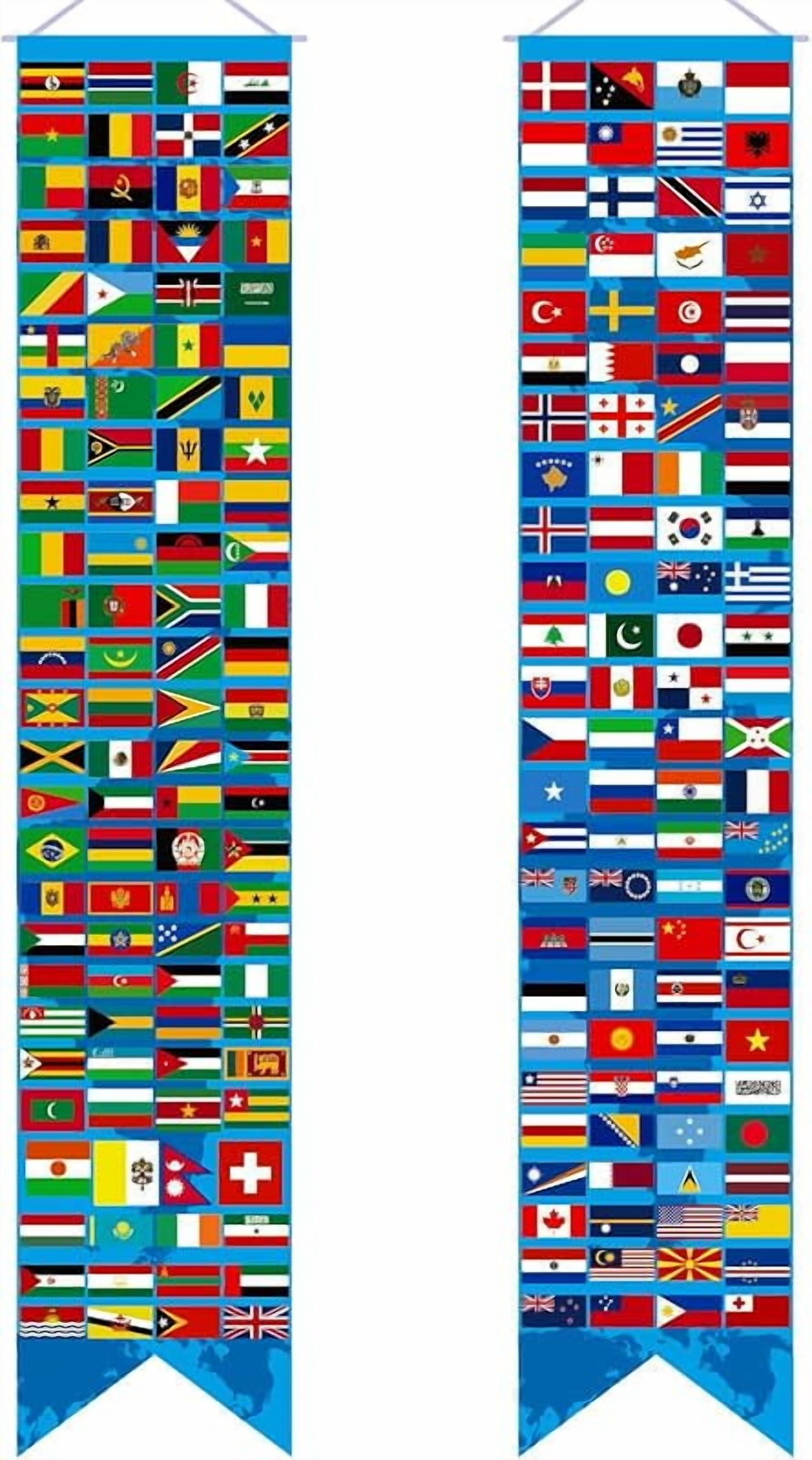 Over 200 International Flag Banner World Flag Banner Welcome Sign for ...