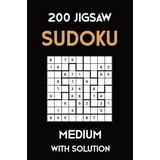 200 Jigsaw Sudoku Medium With Solution : Puzzle Book,9x9, 2 puzzles per ...