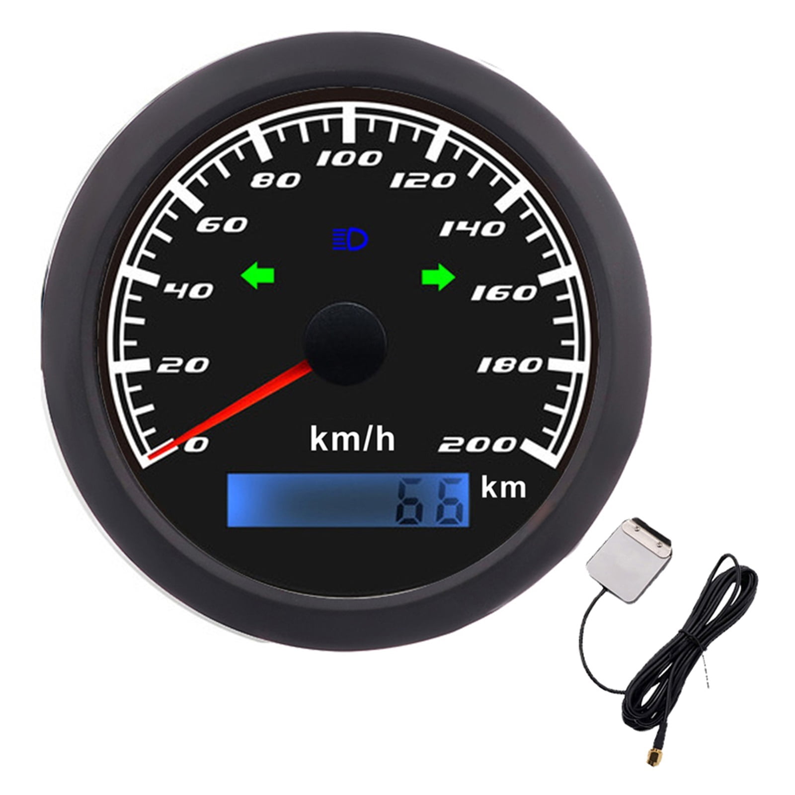 200 Km/h GPS Speedometer 120 Km/h Left Right Turning Light Speed Gauge ...