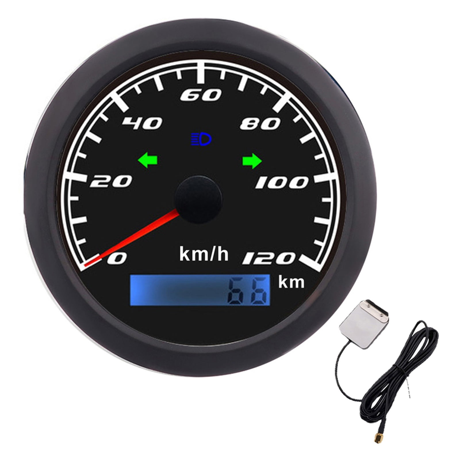 200 Km/h GPS Speedometer 120 Km/h Left Right Turning Light Speed Gauge ...