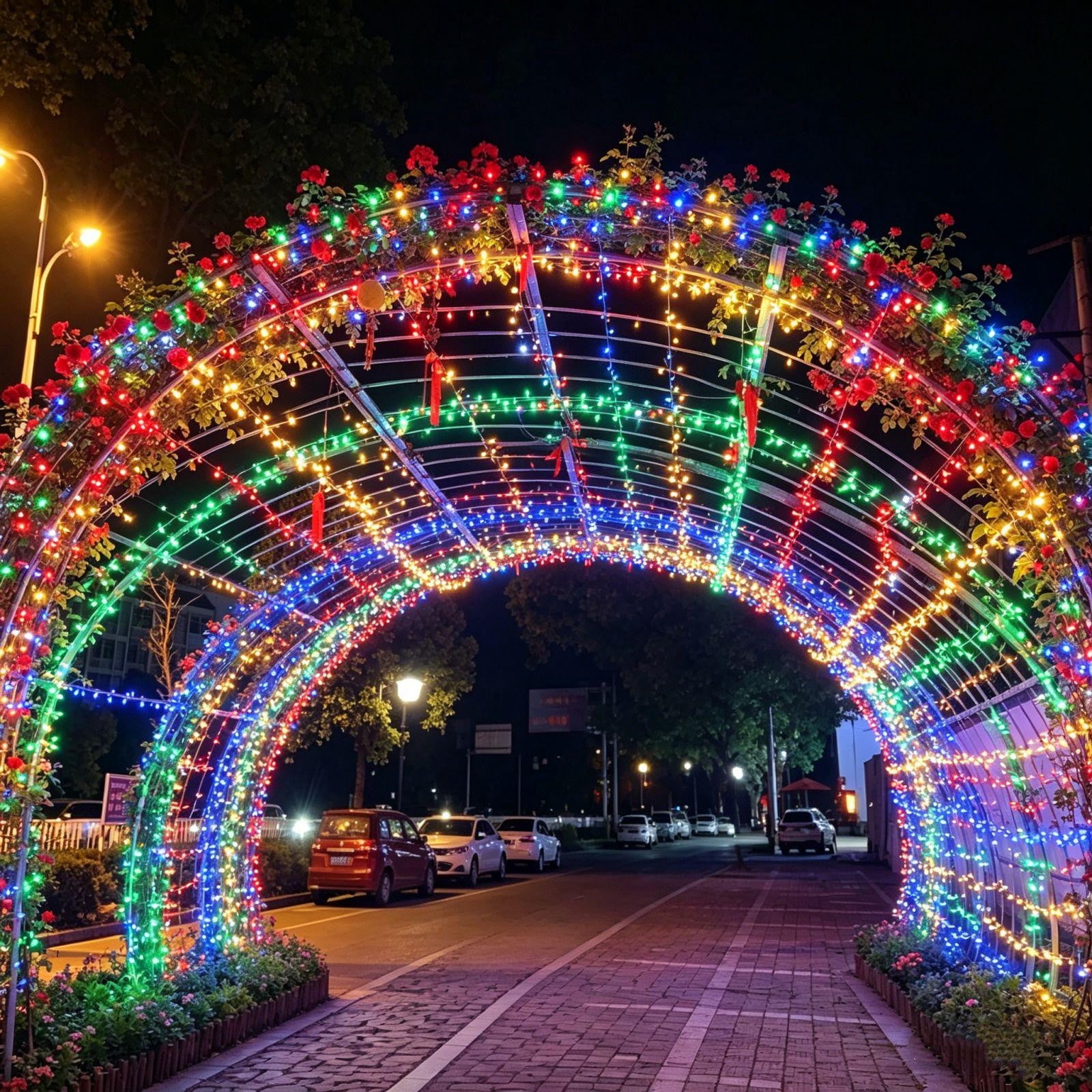200 LED Outdoor String Lights Multicolor, Waterproof Fairy Lights for ...