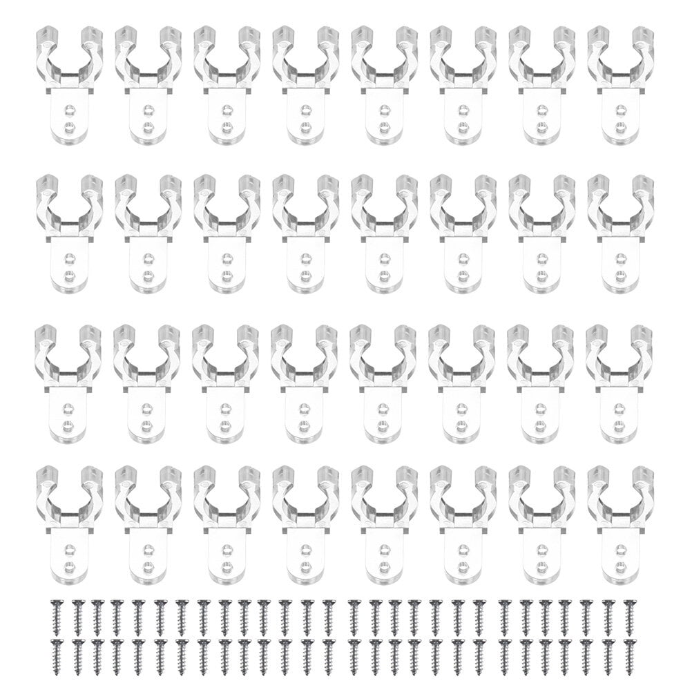 200 LED Rope Light Clips for Wall Mount (Clear) - Walmart.com