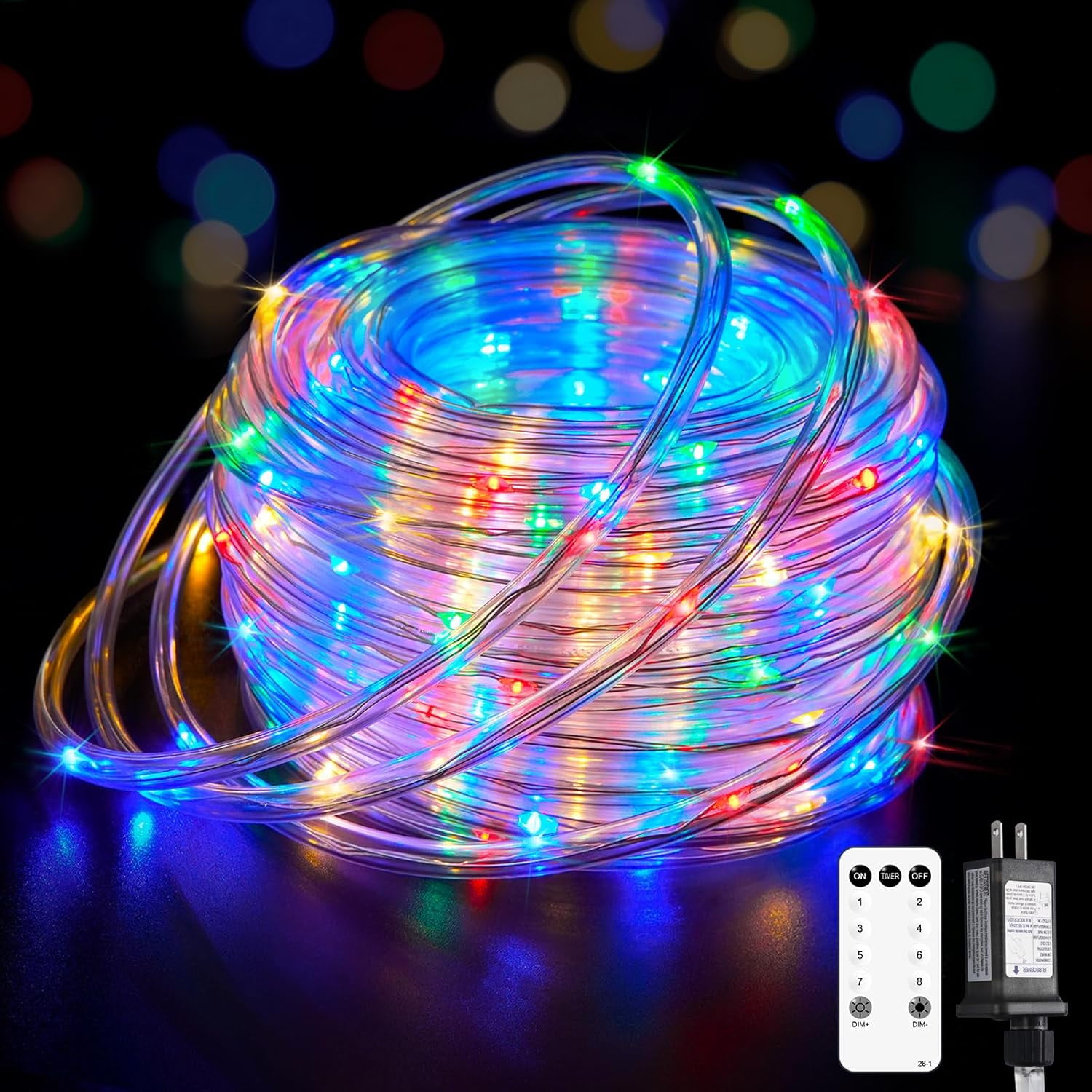 200 LED Rope Lights for Outside Waterproof, Outdoor Rope Lights Indoor ...