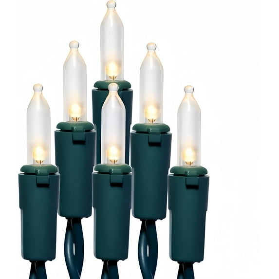 200 LED Warm White Christmas YANTONs, UL Certified and Commercial Grade ...