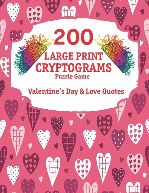 200 Large Print Cryptograms: Cryptogram Puzzle Book With 200 ...