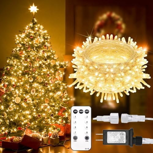 200 Led Connectable Christmas Lights Outdoor Waterproof, 66ft Fairy ...