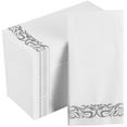 200 Linen Feel Disposable Bathroom Napkins, Soft and Absorbent Paper ...