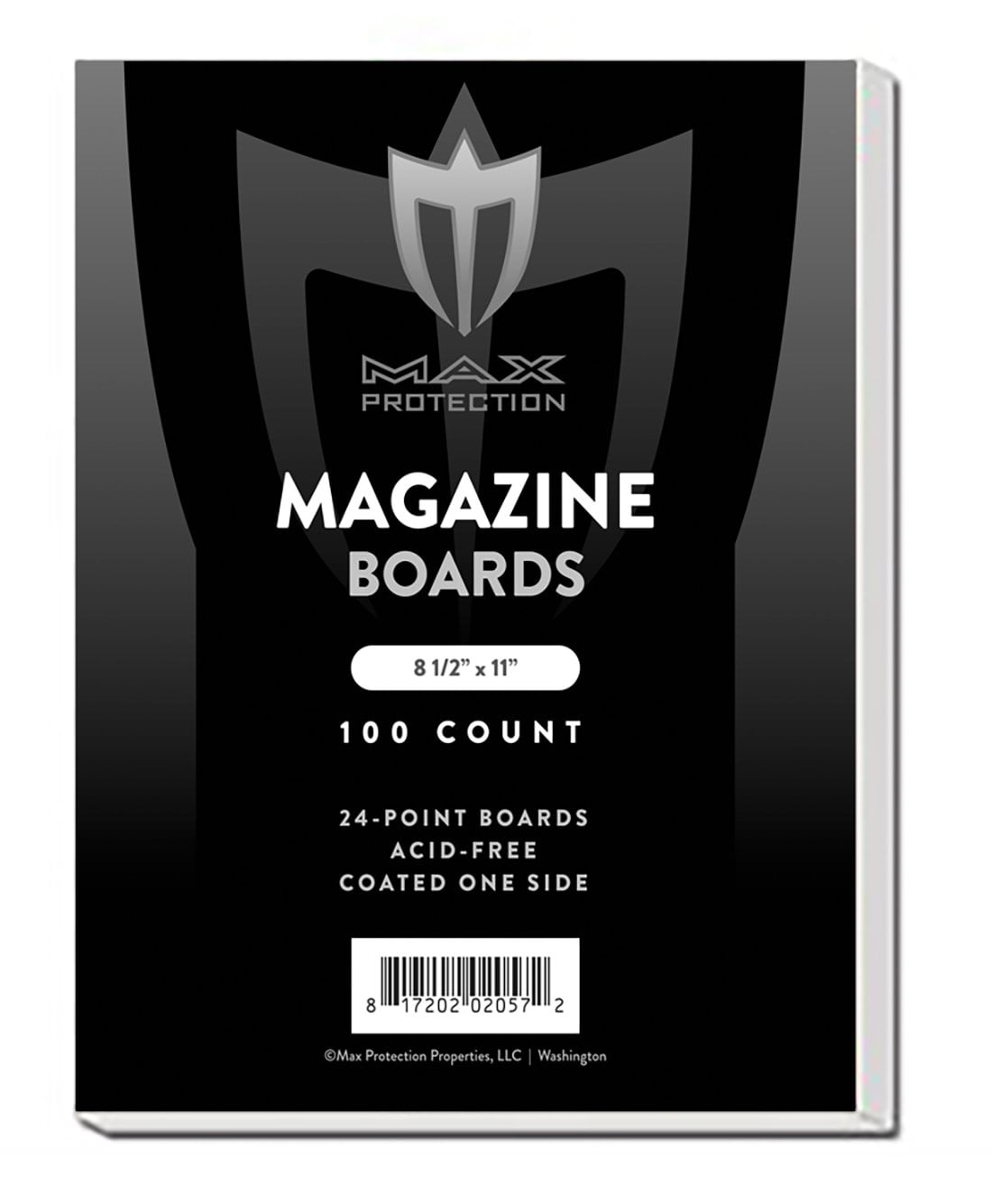 200 MAGAZINE Size White Comic Backing Boards by Max Pro (8.5" x 11 ...