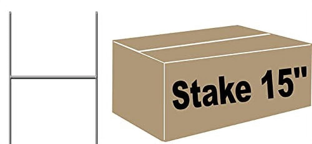 200 Metal Stake 10'' x 15'' x 9 Gauge Galvanized Wire, Sign Holder use ...