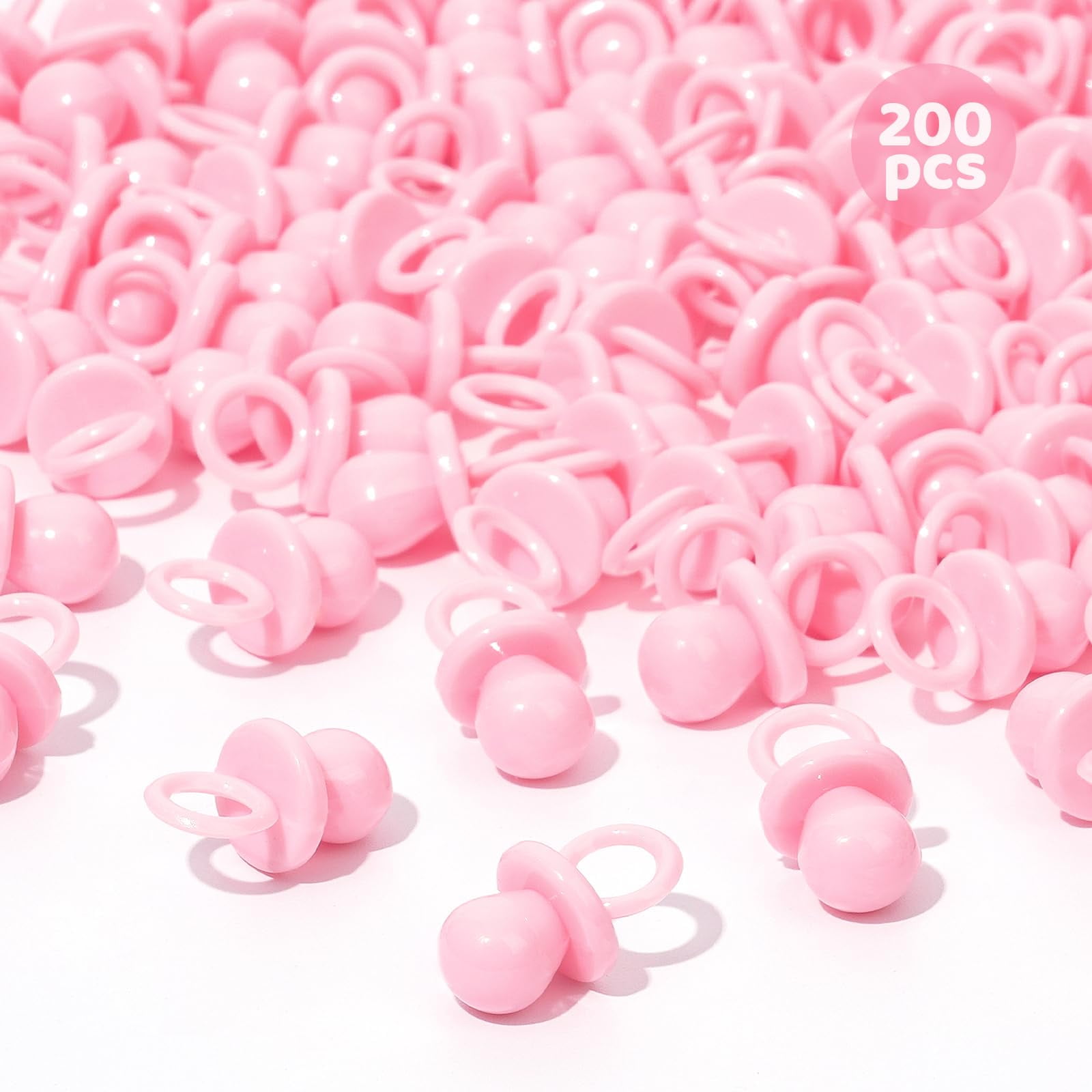 200 Mini Pacifiers Baby Shower Game Girl, 0.86’’ Plastic Pacifiers Baby ...