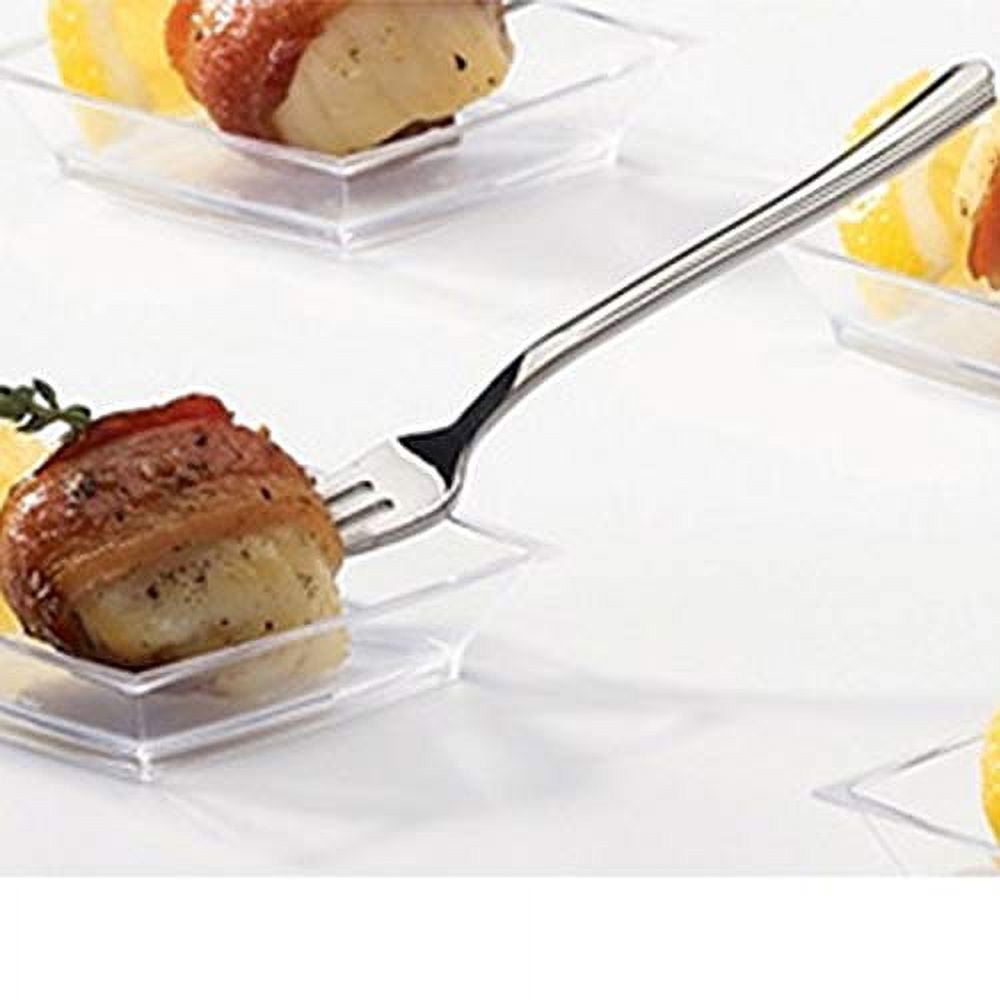 200 Mini Plastic Tasting Forks for Appetizer - 4.2” Inches Reflection ...