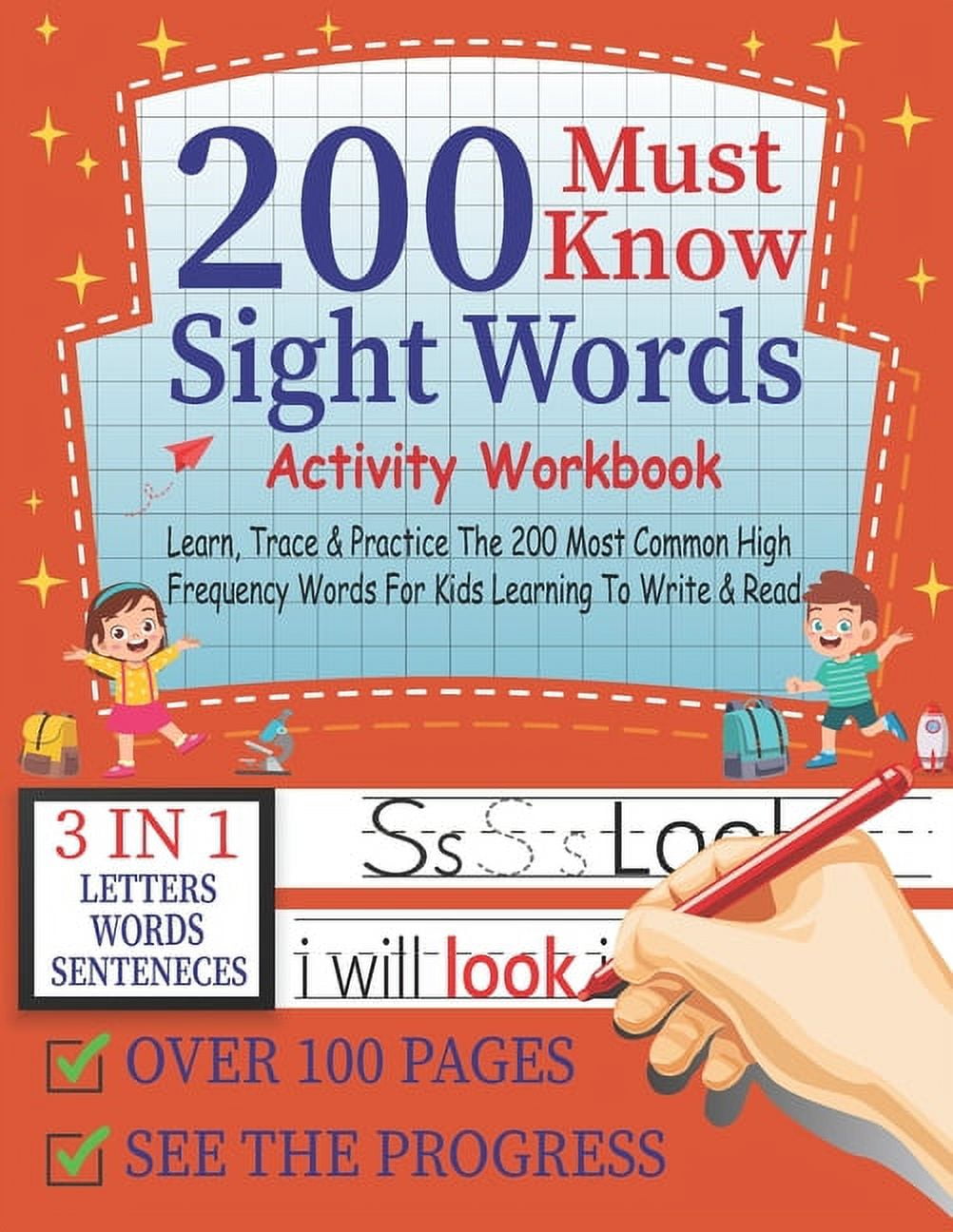 200 Must Know Sight Words Activity Workbook Learn, Trace & Practice The ...