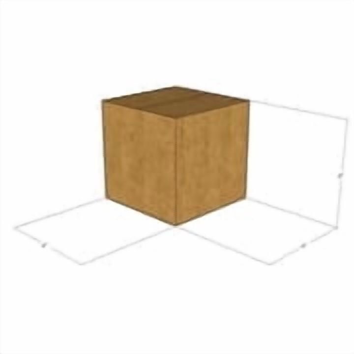 4x4x4 Kraft Brown Corrugated Shipping Boxes, 32 ECT Single-Wall, Qty ...