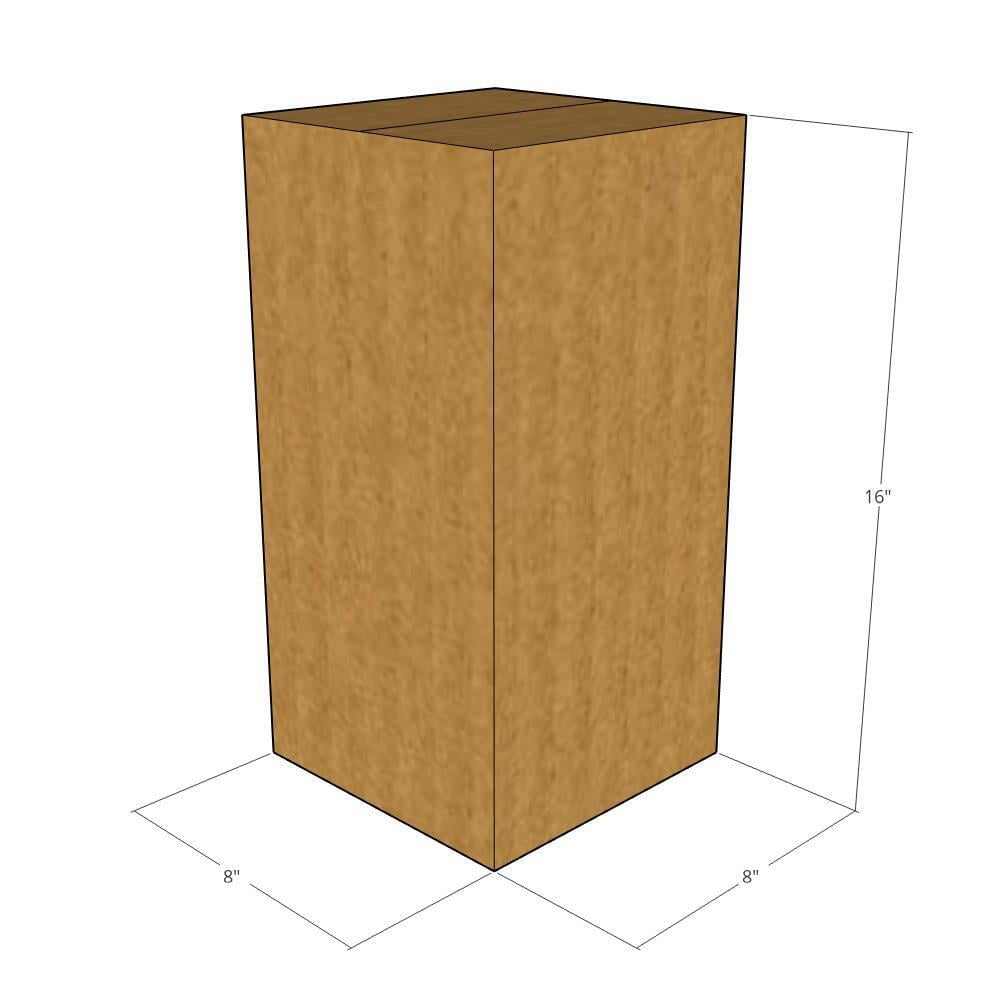 200 New Corrugated Boxes - 8x8x16 - 32 ECT - LxWxH - Walmart.com