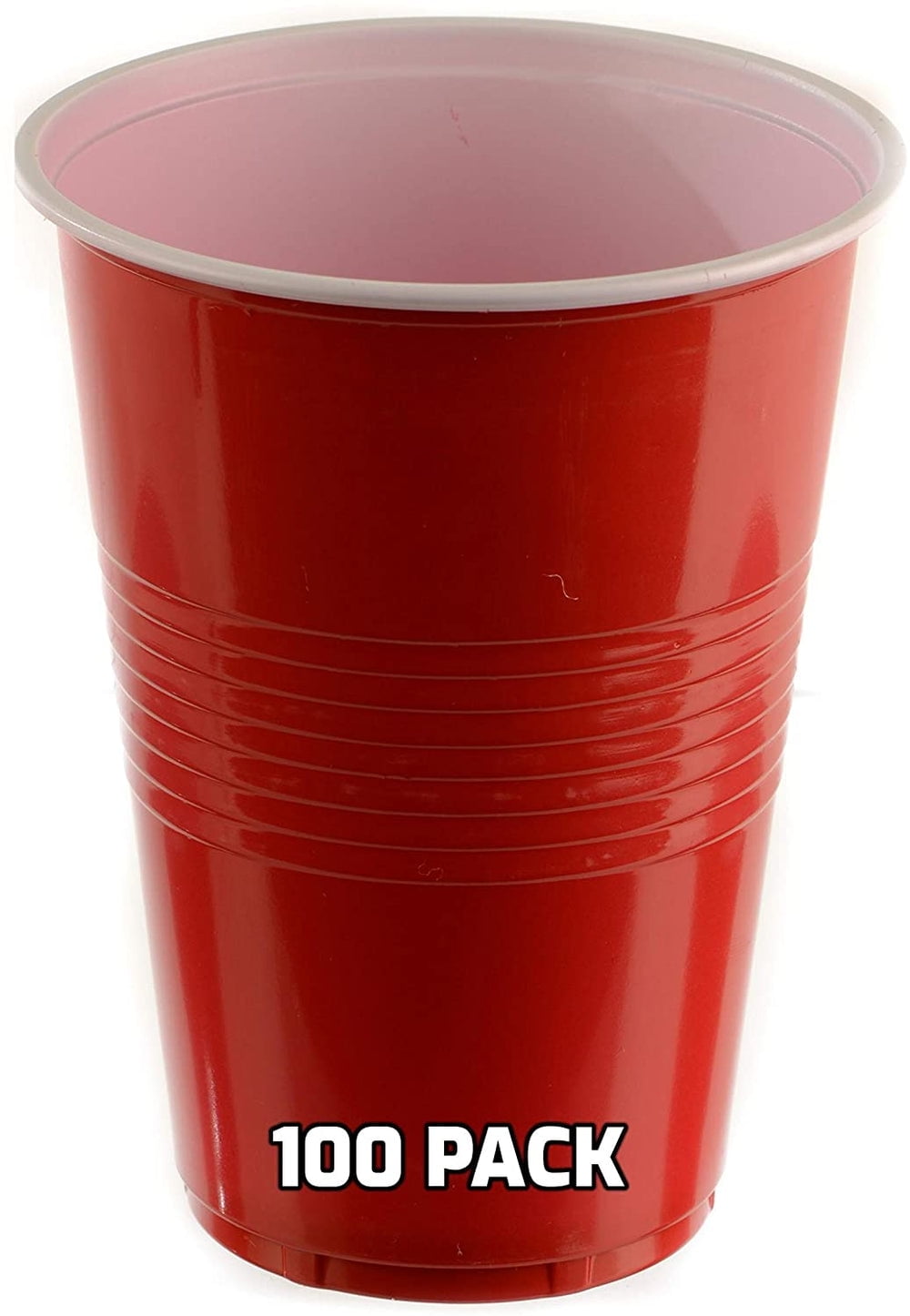 [200 PACK] 16 Oz Red Plastic Cups - Red Disposable Plastic Party Cups ...