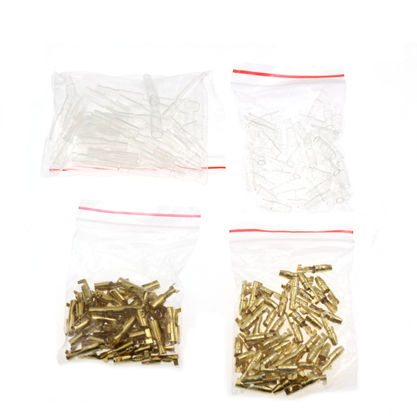 200 PCS 4mm Automotive Electrical Wire Connectors Female & Male Wire ...