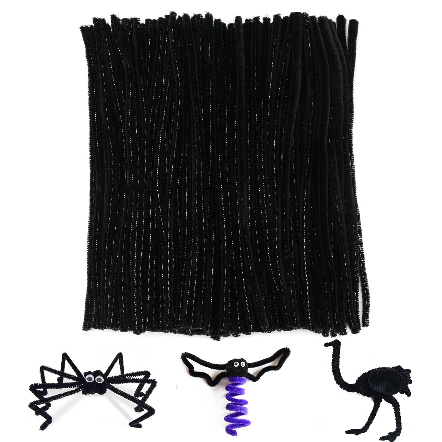 200 PCS Chenille Stem for Arts and Crafts, 6mm * 30cm Furry Wire Twist ...