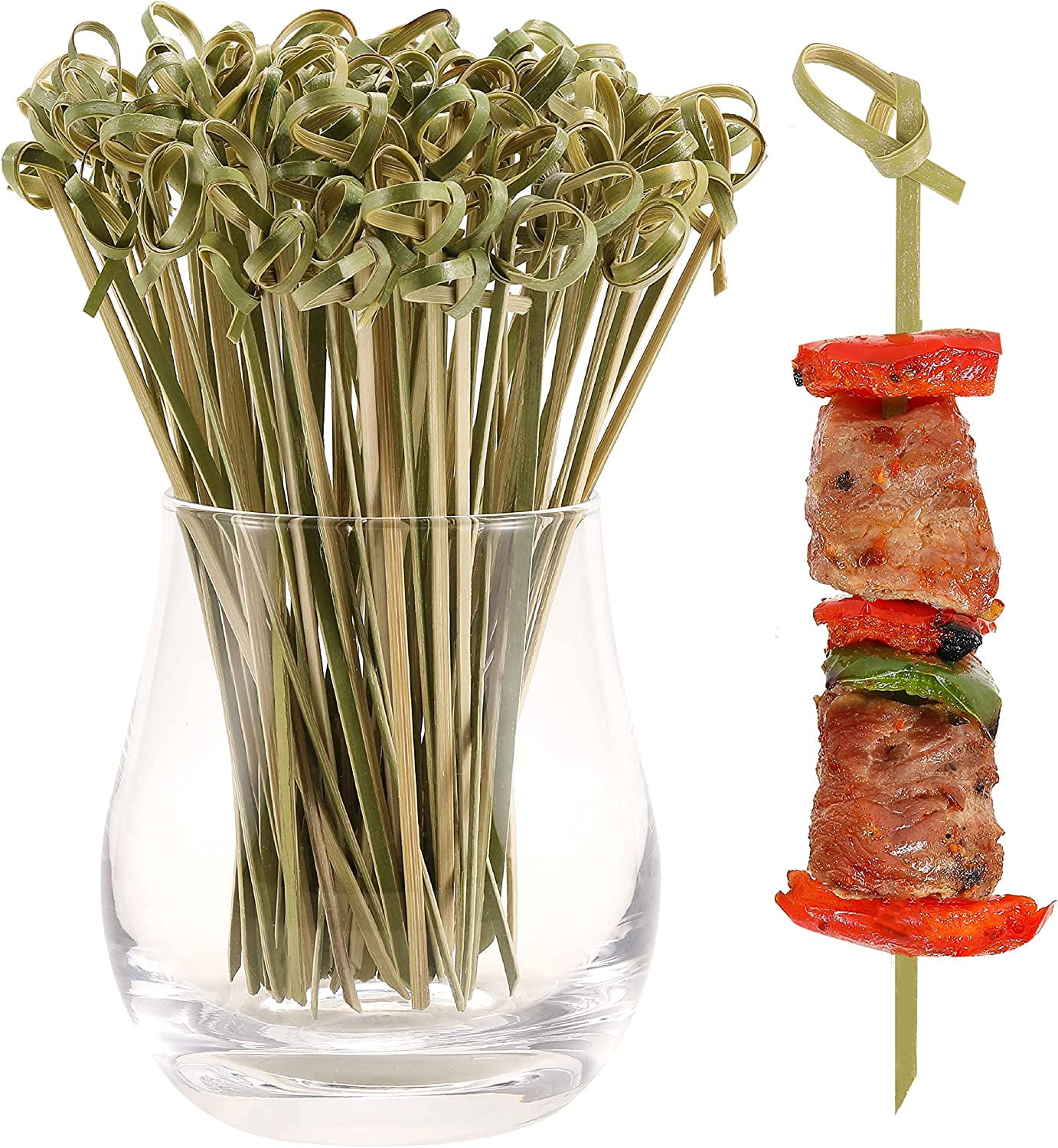 200 PCS Cocktail Picks, 6 Inch Toothpicks for Appetizers, Natural ...