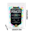 200 PCS Glow in the Dark Garden Pebbles, Colorful Luminous Stones - 100 ...