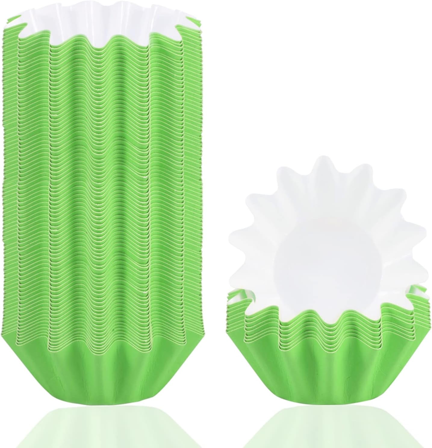 200 PCS Green Mini Cupcake Liner Cupcake Paper Cup Cupcake Wrappers ...