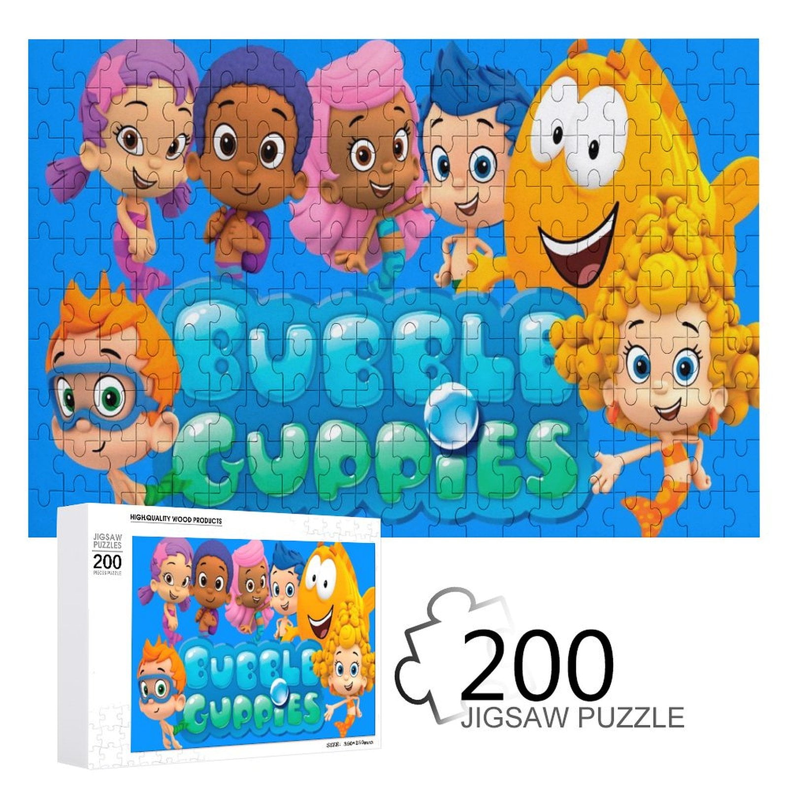 200 PCS Jigsaw Puzzle - BUBBLE GUPPIES Puzzle Enthusiasts - Walmart.com