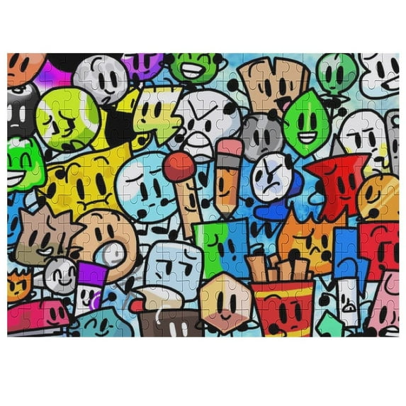 200 PCS Jigsaw Puzzle Battle For Dream Island Bfdi Wooden Puzzle ...