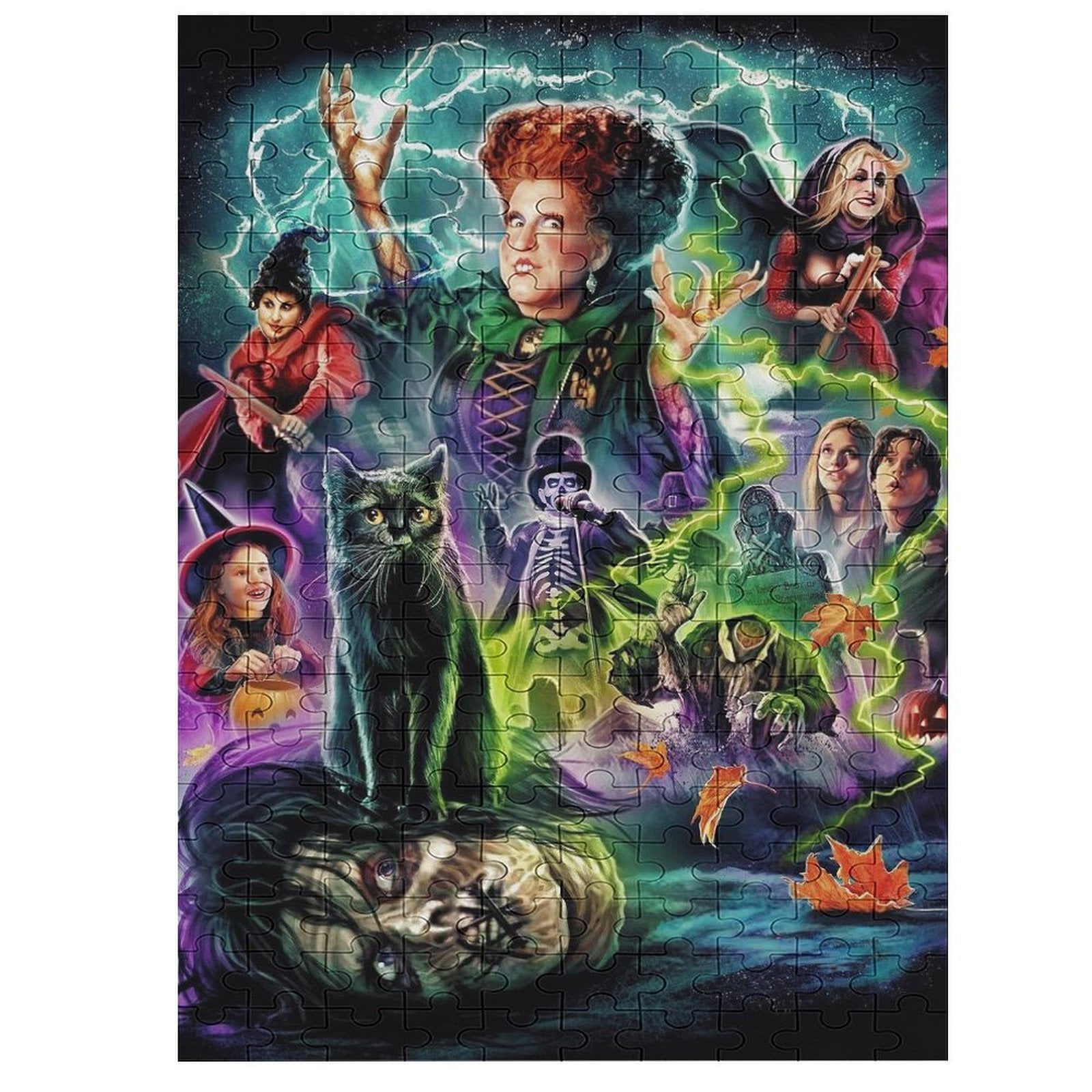 200 PCS Jigsaw Puzzle Hocus Pocus Wooden Puzzle Challenging Game Fun ...