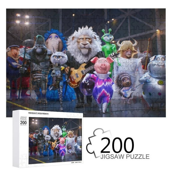 200 PCS Jigsaw Puzzle - Movie Sing 2 Puzzle Enthusiasts - Walmart.com